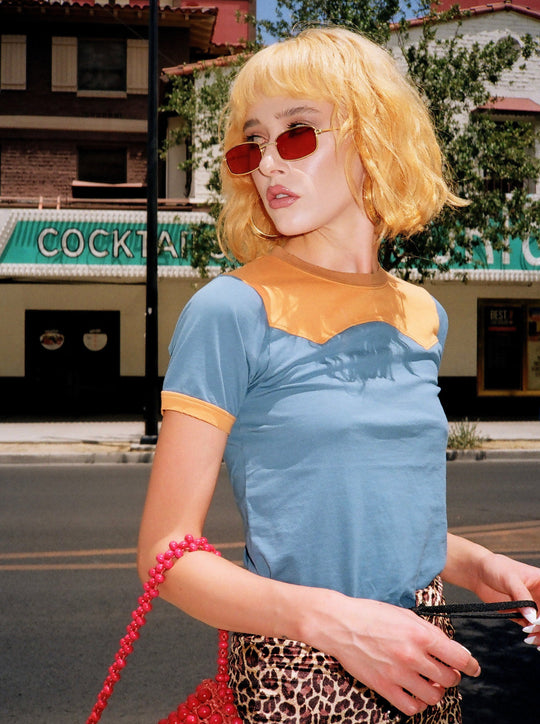 Rising Sun Ringer Tee – Classic Rock Couture