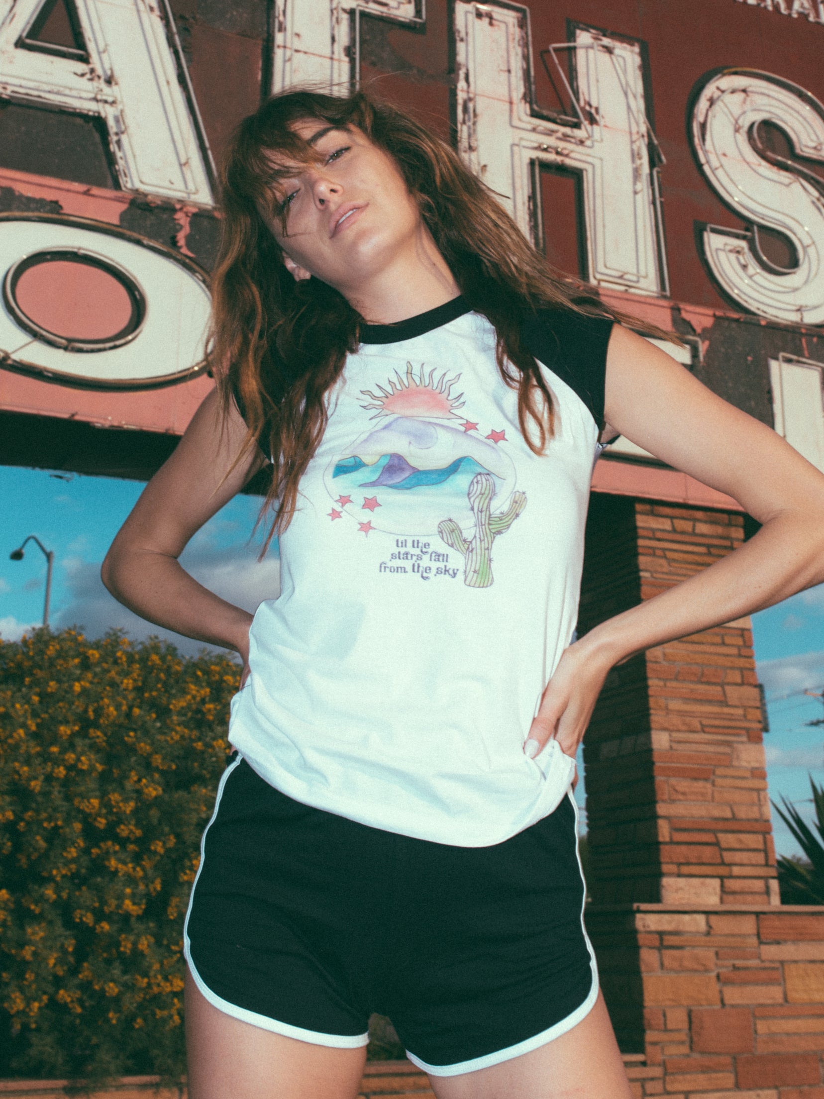 Stars Fall Baseball Tee – Classic Rock Couture